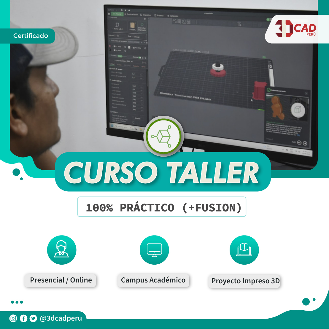 CURSO: DISEÑO E IMPRESIÓN 3D - 3D CAD PERU